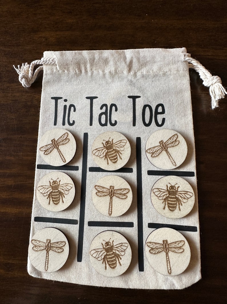 Tic Tac Toe Travel Game - Etsy