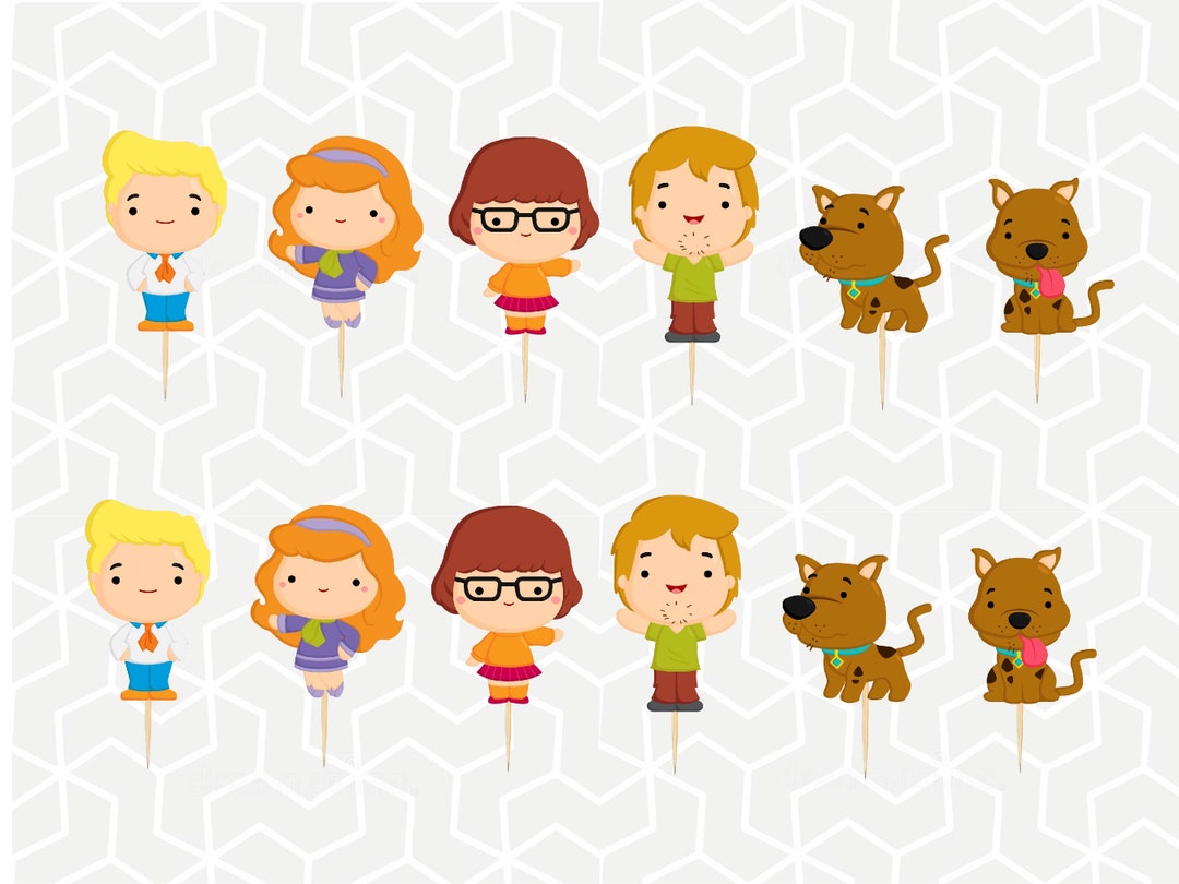 Mystery Cartoon Cupcake Toppers or Stickers - Etsy