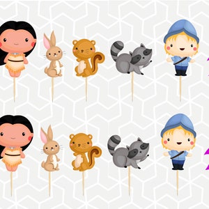 Indigenous Adventure Cupcake Toppers or Stickers - Etsy