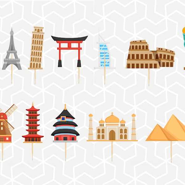 World Landmarks - Etsy