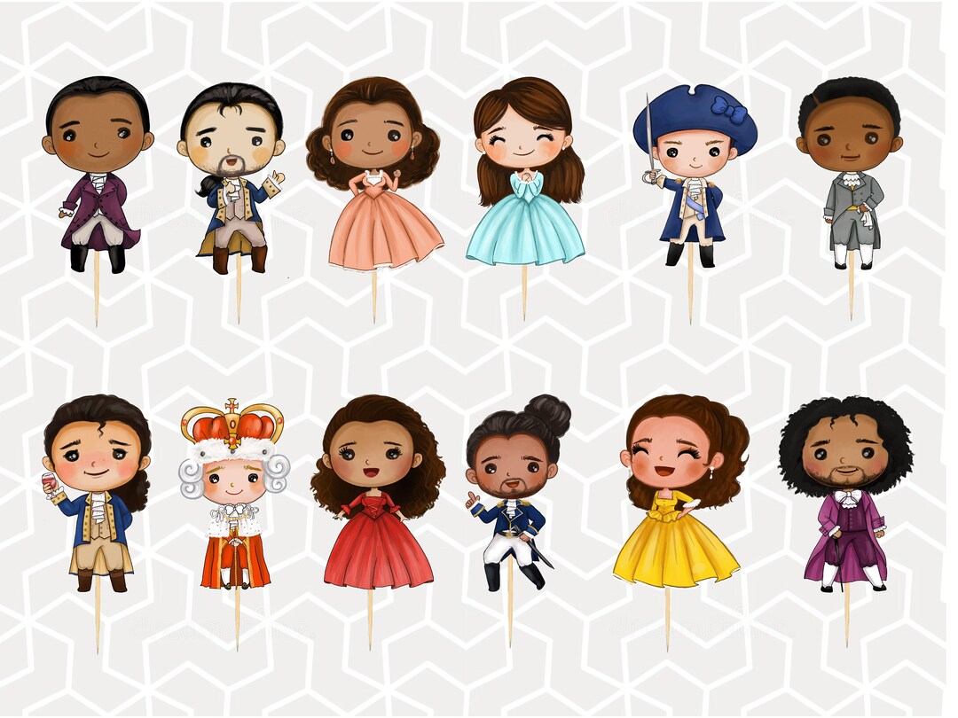 Hamilton Cupcake Toppers or Stickers - Etsy