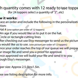 Digital File - Custom Cupcake Topper - Etsy