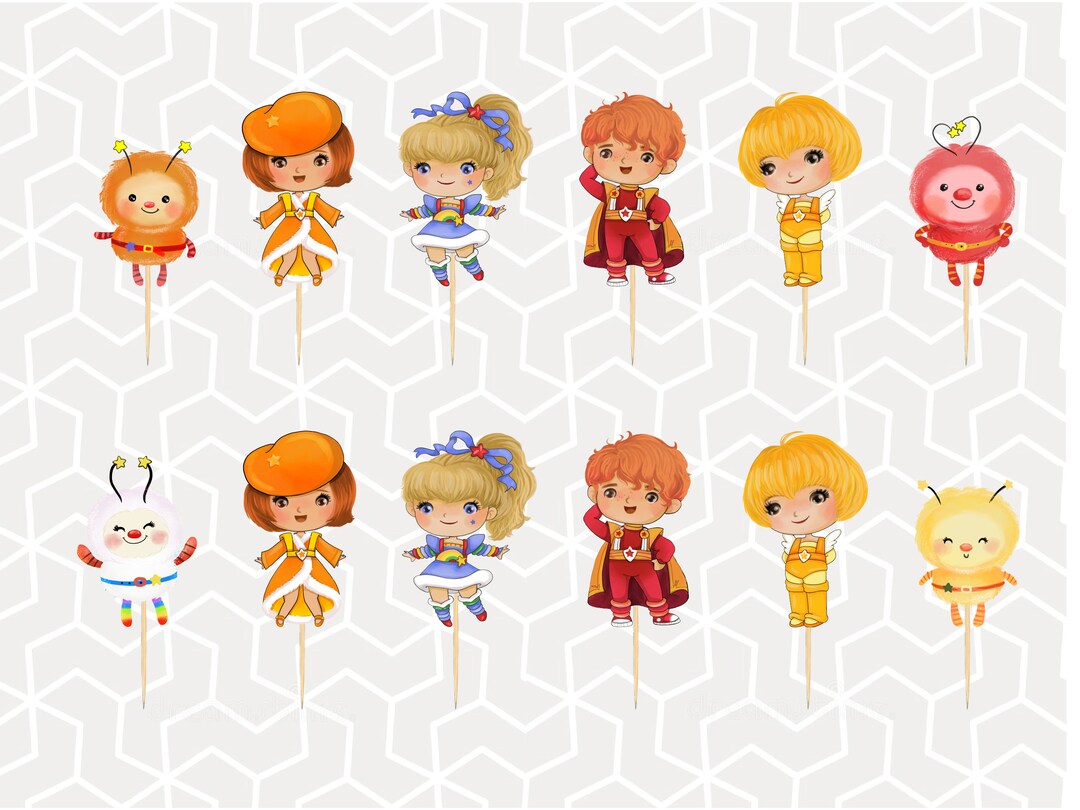 Rainbow Protectors Cupcake Toppers or Stickers - Etsy