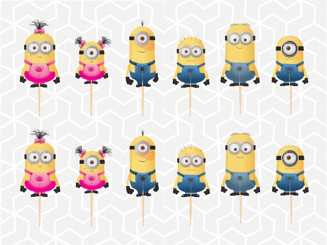 Evil Sidekicks Cupcake Toppers or Stickers - Etsy