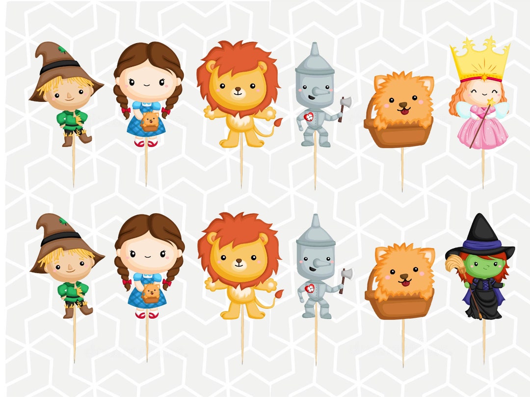 Lost in Oz Cupcake Toppers or Stickers - Etsy