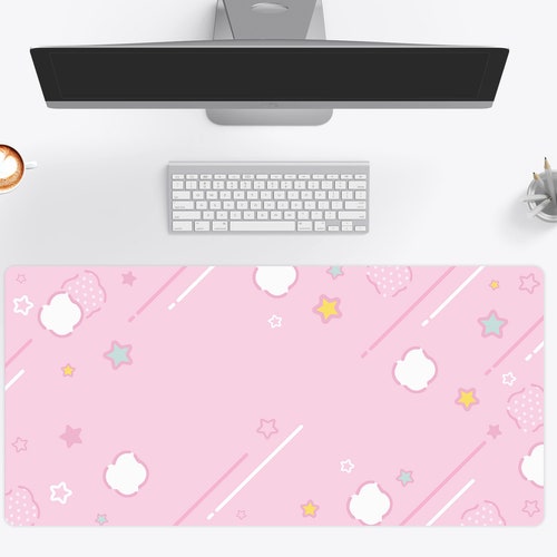 Cute Pink Cherry Blossom Kawaii Desk Pad Cute Mouse Pad - Etsy