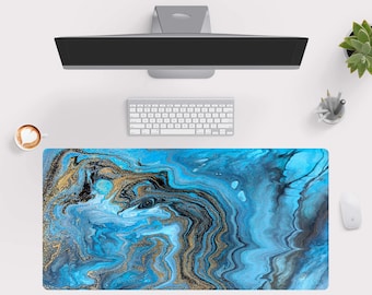Large Blue Mouse Pad - Etsy