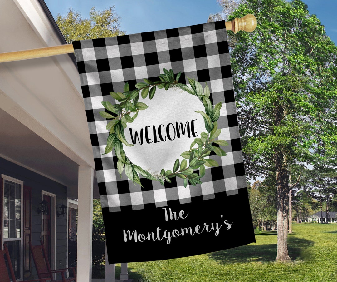 Personalized Custom Flag, House Flag, Garden Flag, Yard Flag, House ...