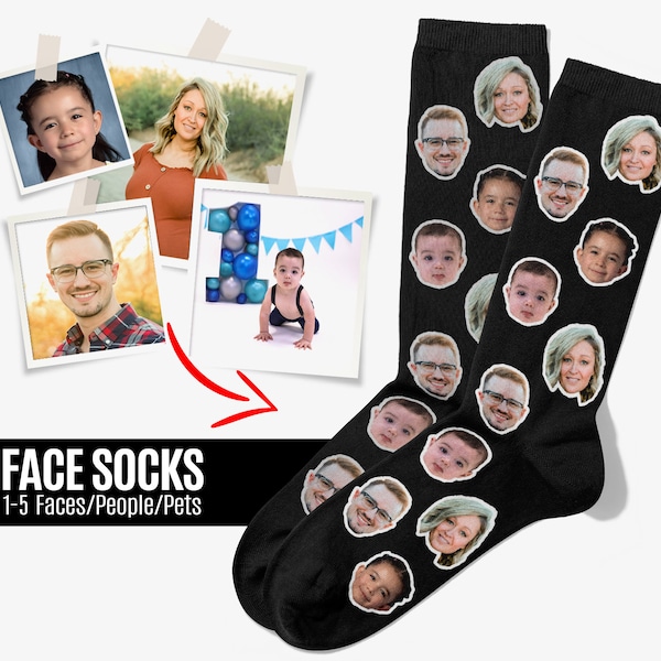 Custom Face Socks - Etsy