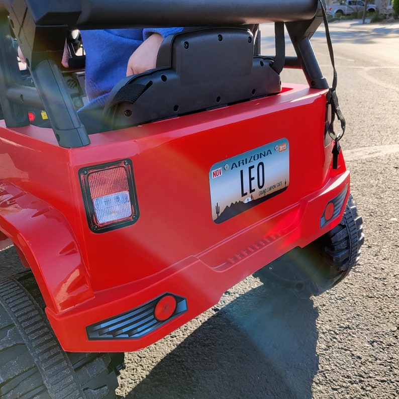 Custom State License Plates | Personalized Front Car Tag | 3x6, 4x7 ...
