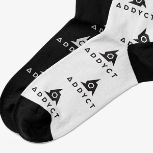 Custom Logo Crew Socks, Personalized Business Gift | Company Branded ...