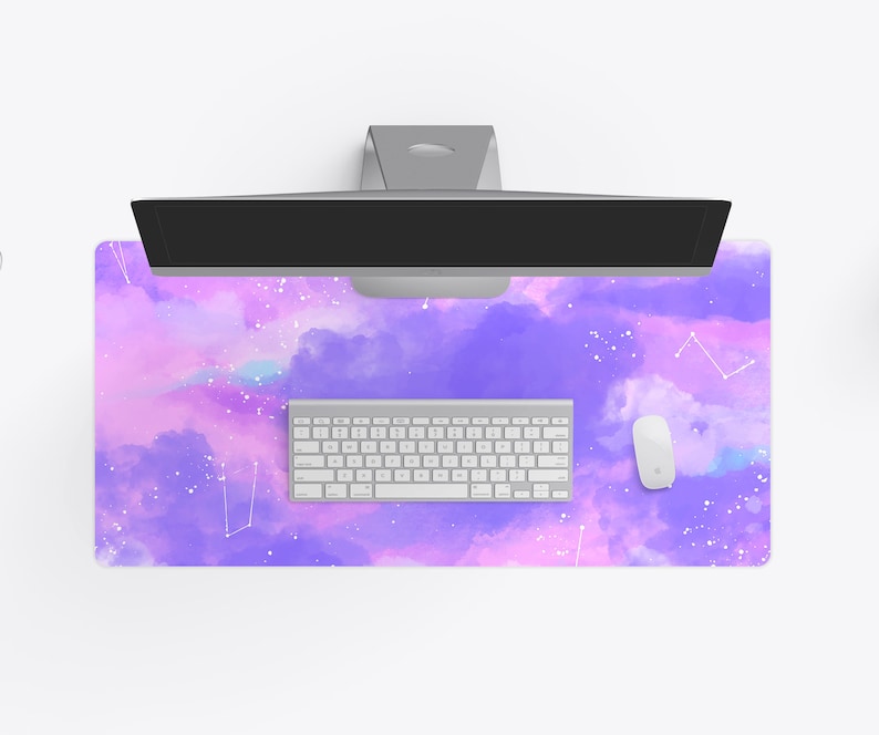 Pink Pastel Desk Mat Kawaii Desk Pad Cute Large Gaming - Etsy