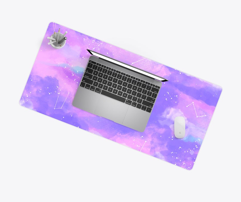 Pink Pastel Desk Mat Kawaii Desk Pad Cute Large Gaming - Etsy