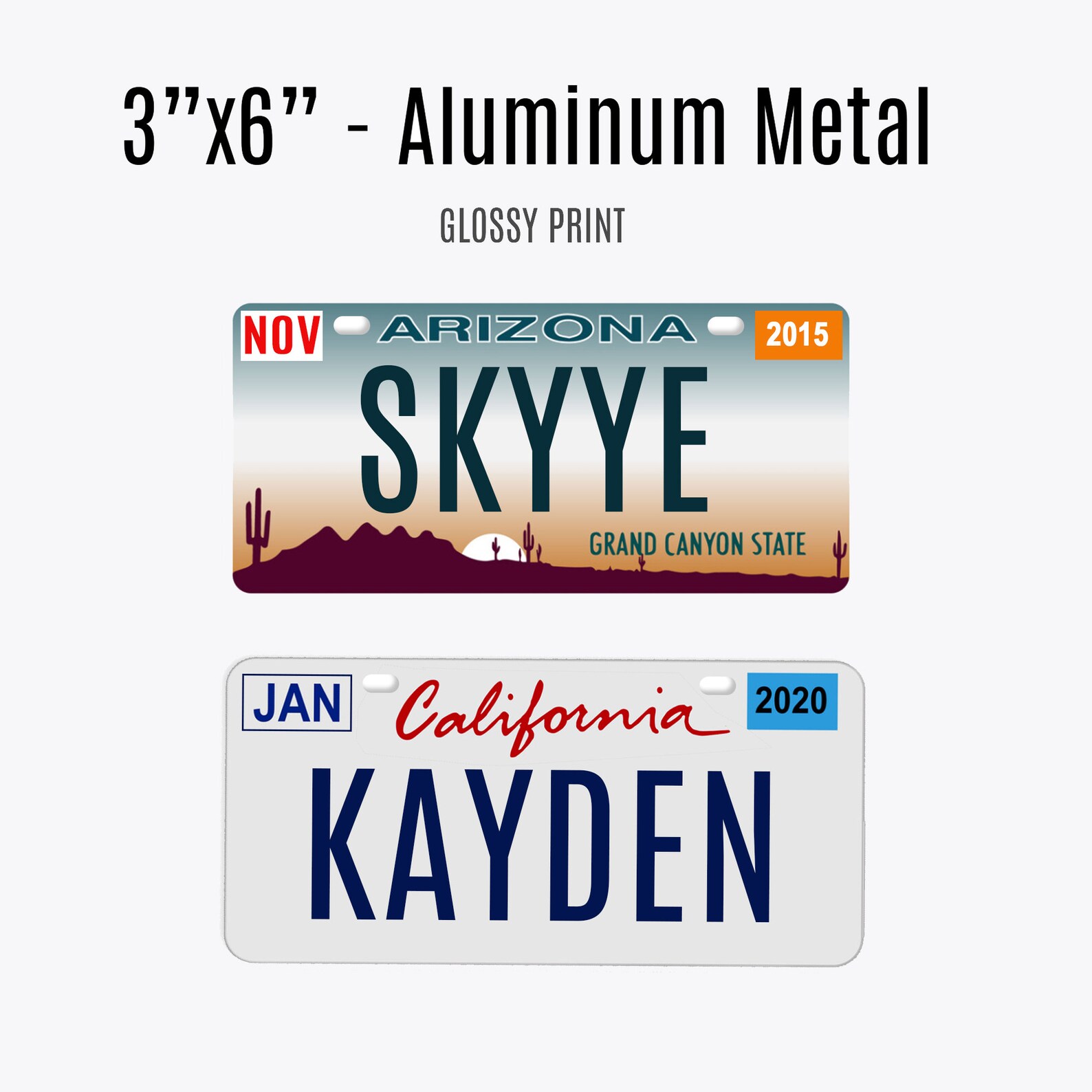 Mini State License Plates Custom Bicycle License Plate - Etsy