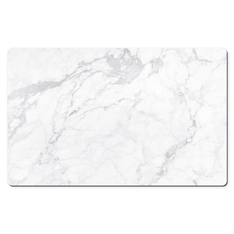 White Marble Desk Mat Large Desk Pad Big Gaming Mousepad | Etsy Canada