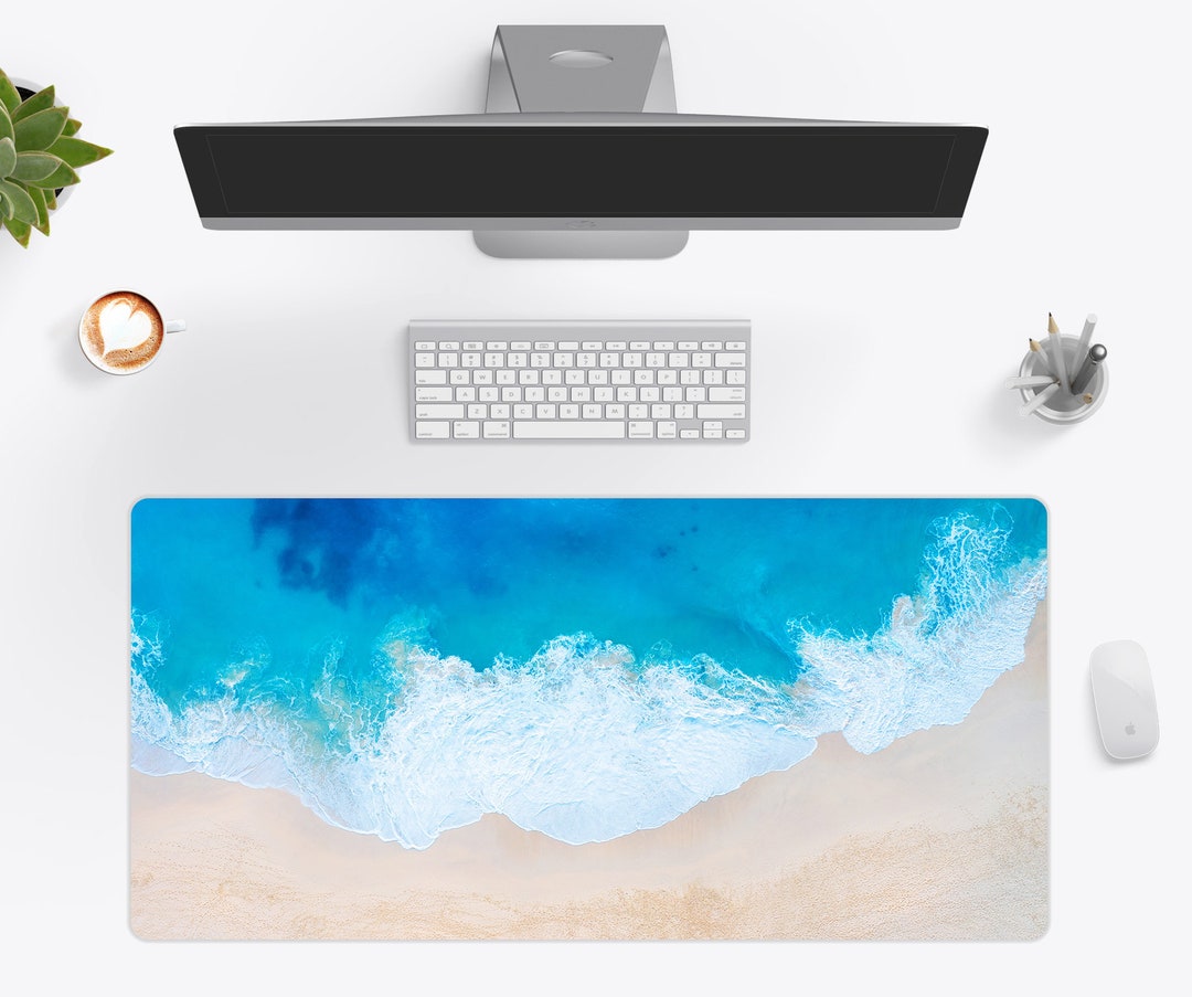 Aerial Beach Desk Mat, Nature Desk Pad, Large Mouse Pad, 10x16 12x18 ...