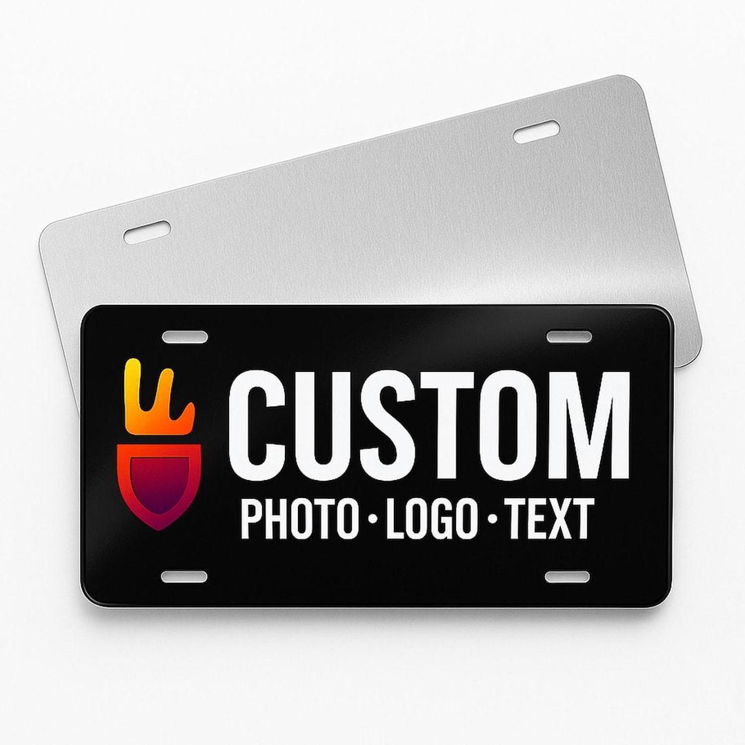 Custom License Plate for Front of Car | Business License Plate - Etsy