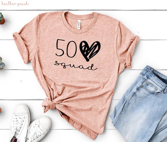 50 Squad T-shirts 50th Birthday T-shirt 50th Birthday Gift | Etsy