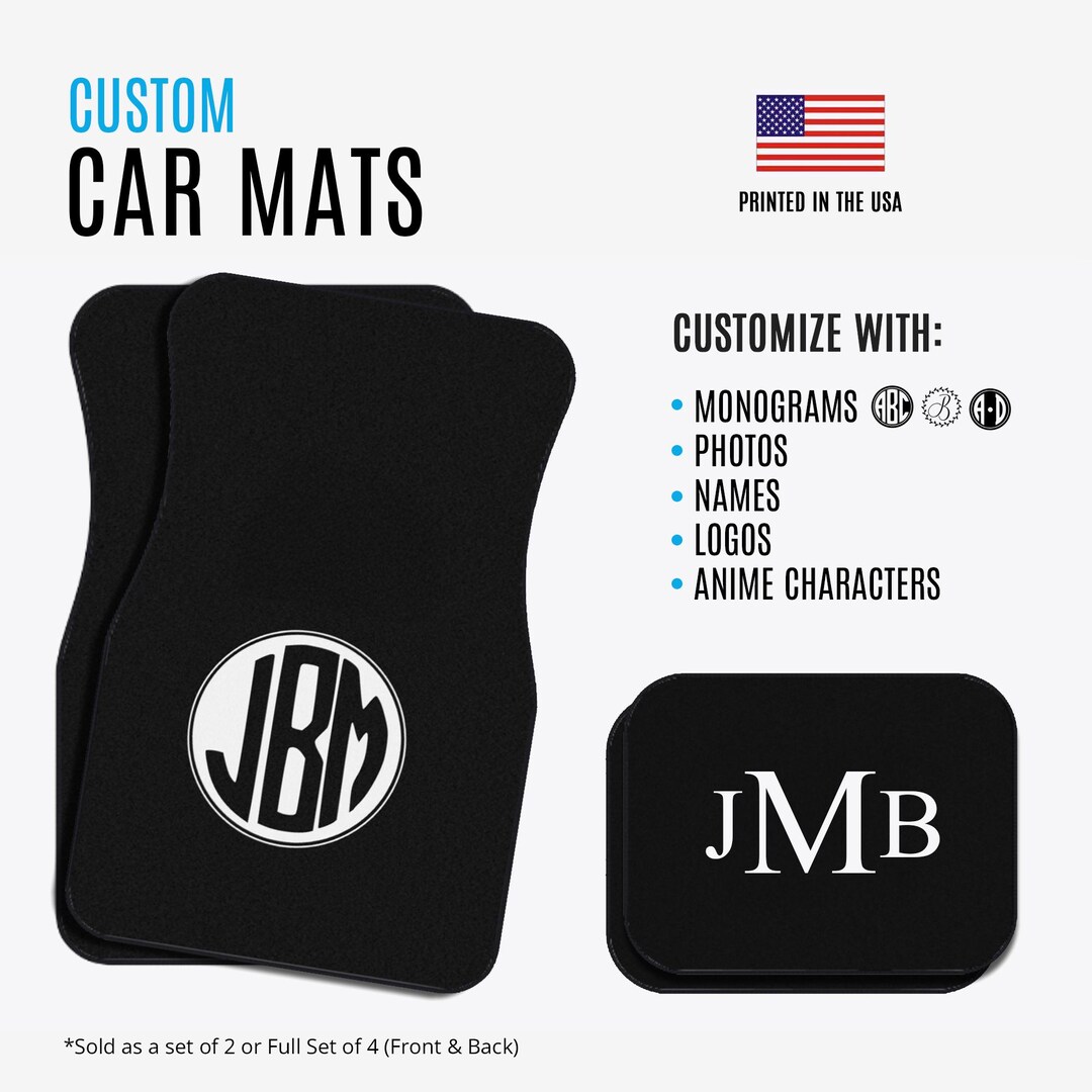 Personalized Car Mat, Custom Name Car Mats, Auto Accessories, Car Floor ...