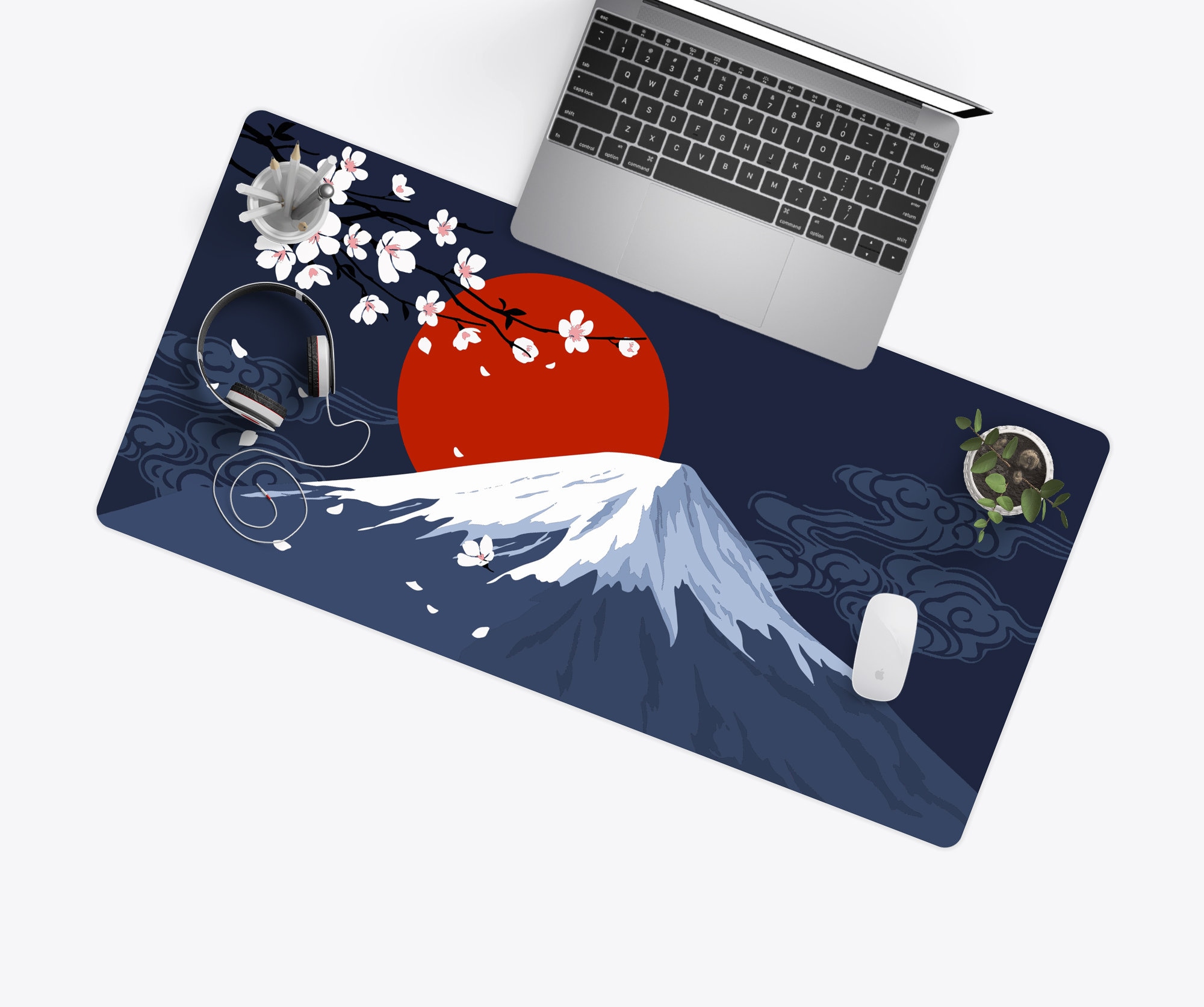 Mt Fuji Desk Mat Japanese Desk Pad Large Gaming Mousepad | Etsy