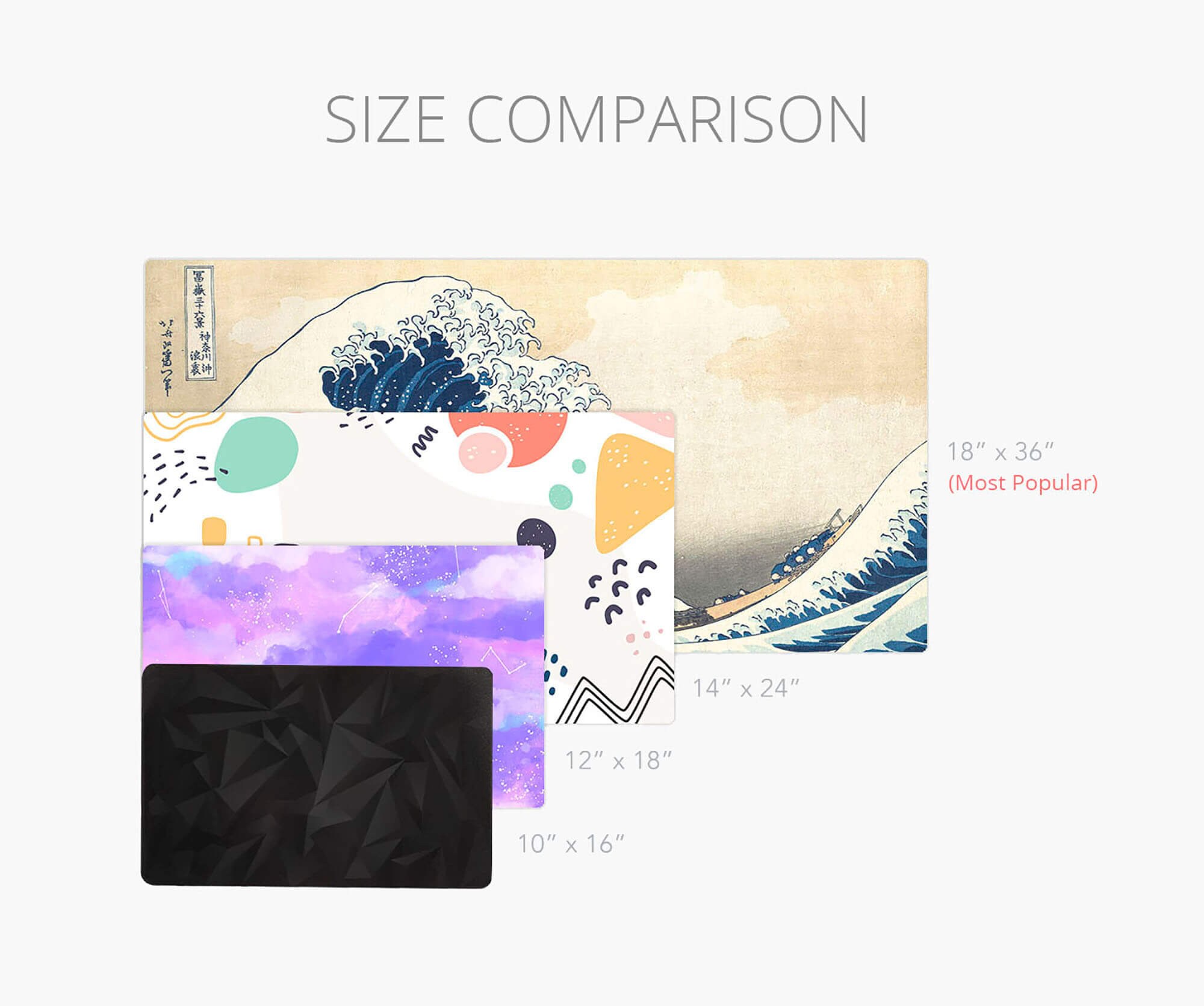 Rainbow Zoom Desk Mat Large Desk Pad Big Gaming Mousepad - Etsy