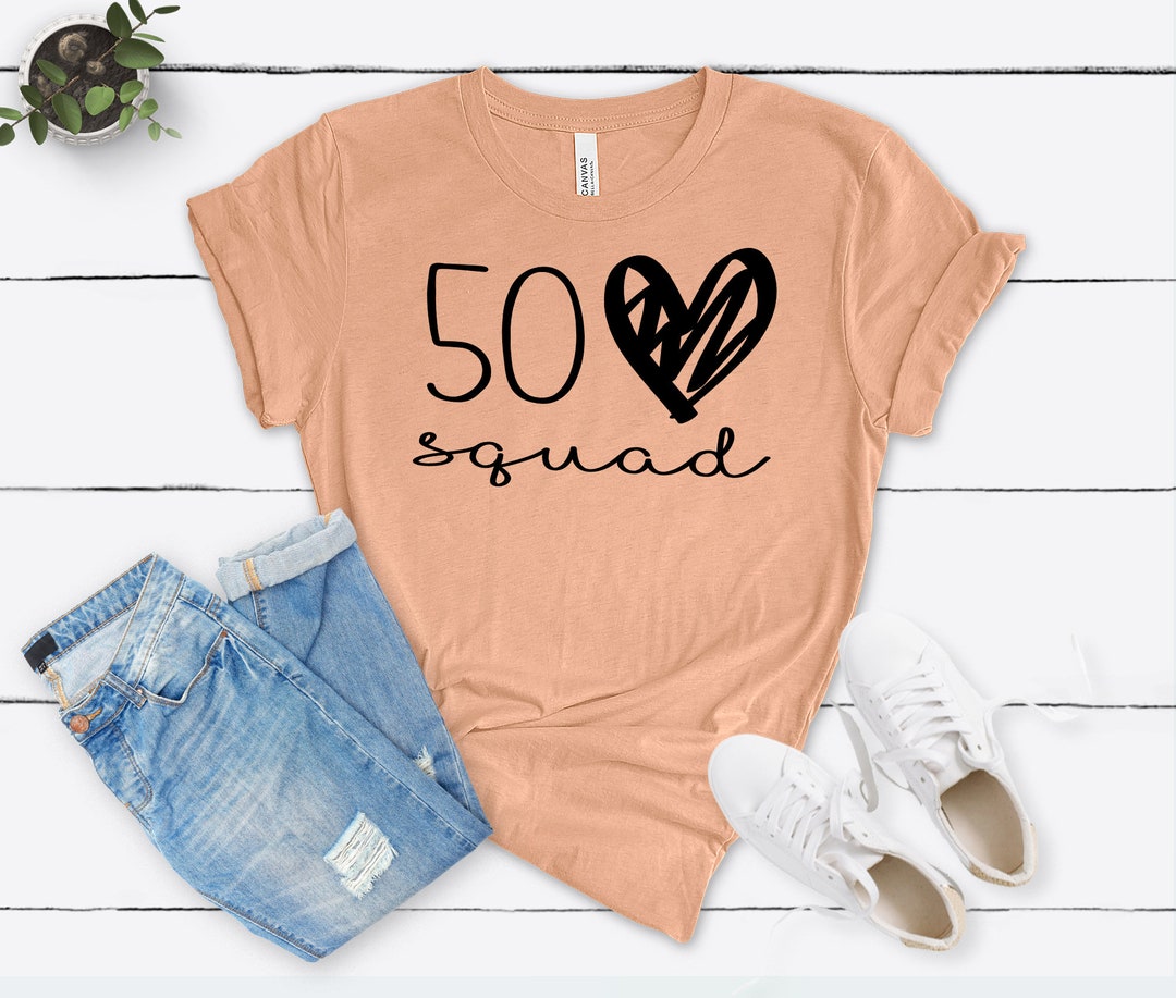 50 Squad Birthday Shirts for Family Friends, 50th Birthday Shirt, 50th ...