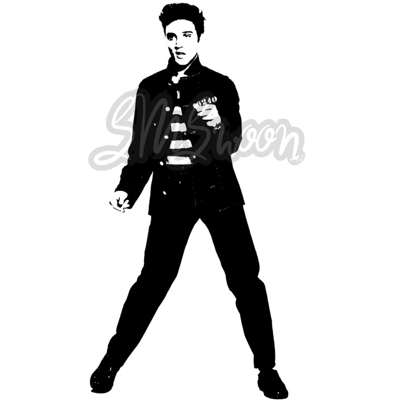 Printable Elvis Presley Jailhouse Rock 'n Roll Silhouette - Etsy Printable Elvis Presley Jailhouse Rock 'n Roll Silhouette - Etsy