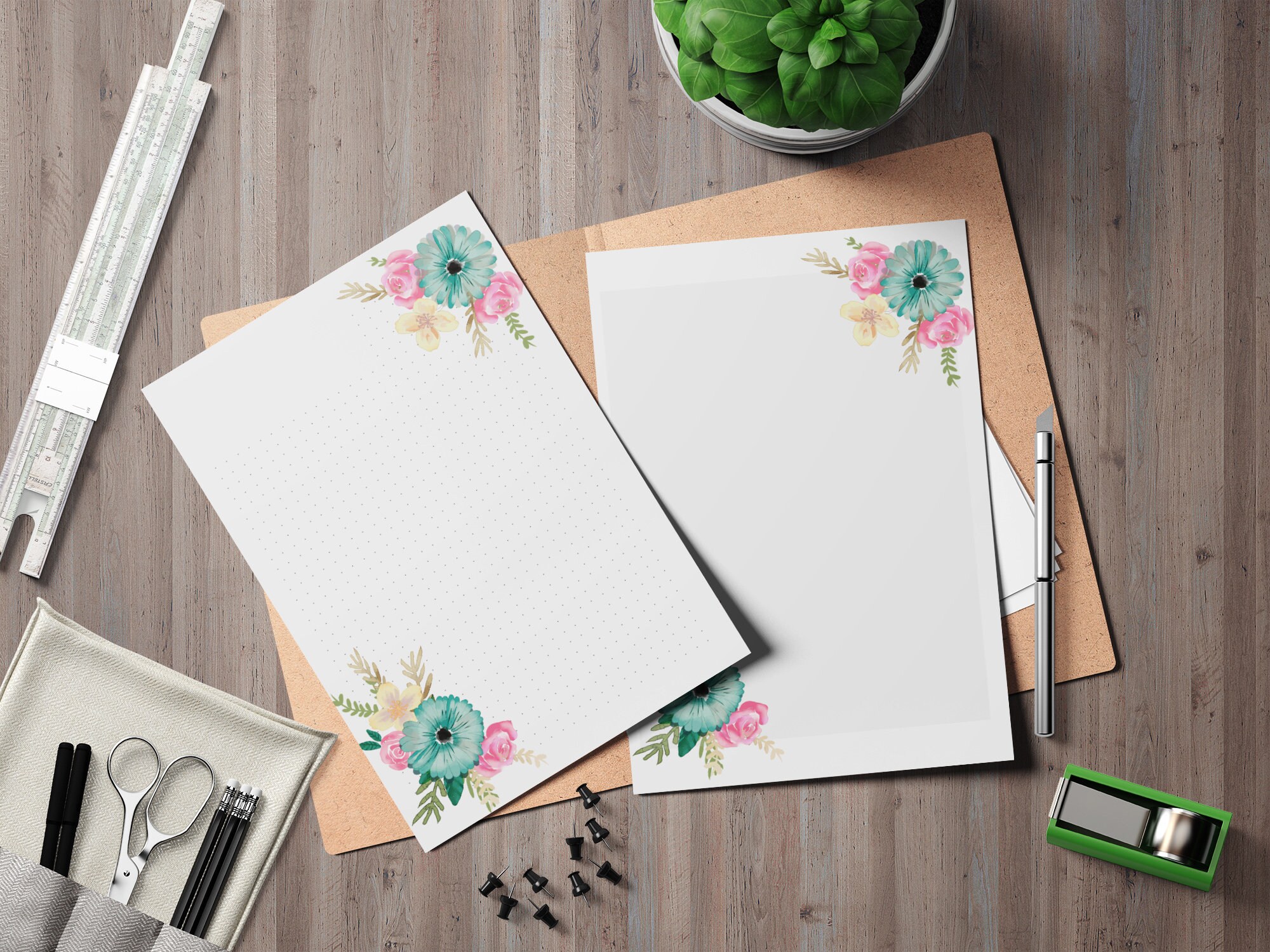 JW Letter Writing Design floral. Printable - Etsy