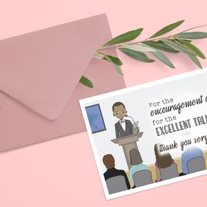 JW Digital and Printable Postcard for Speakers: "thanks ...