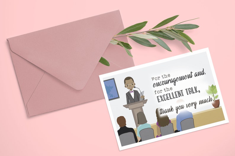 JW Digital and Printable Postcard for Speakers: "thanks ...