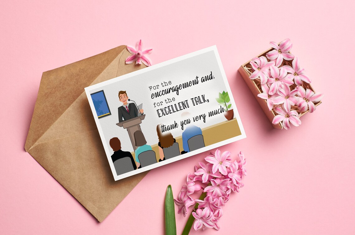 JW Digital and Printable Postcard for Speakers: "thanks ...