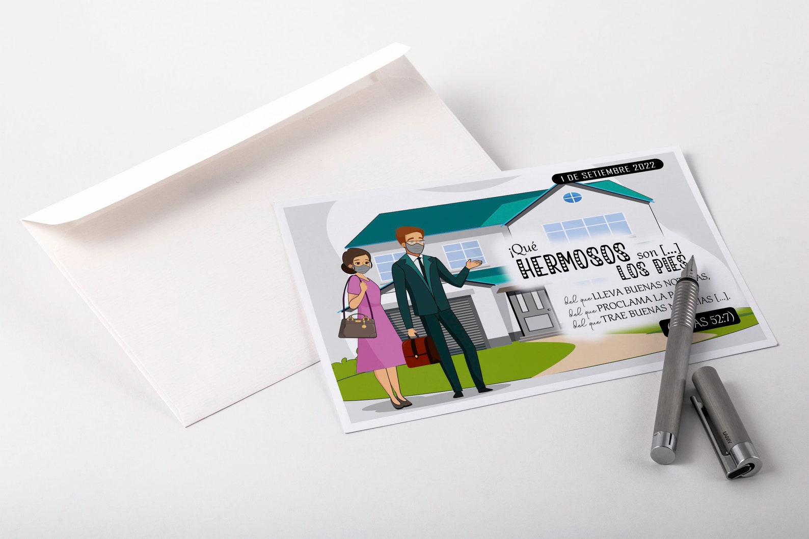 Jw Postcard in Spanish Isaiah 52:7 house-to-house Preaching - Etsy