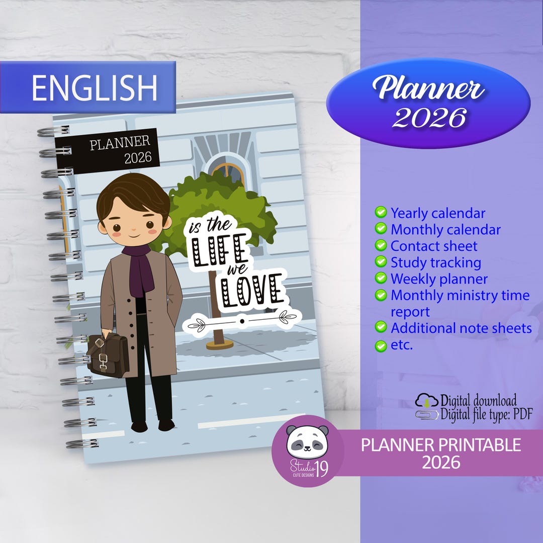 Jw 2026 | Planner for Boys, Downloadable and Printable, Theocratic ...