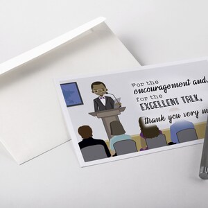 JW Digital and Printable Postcard for Speakers: "thanks ...