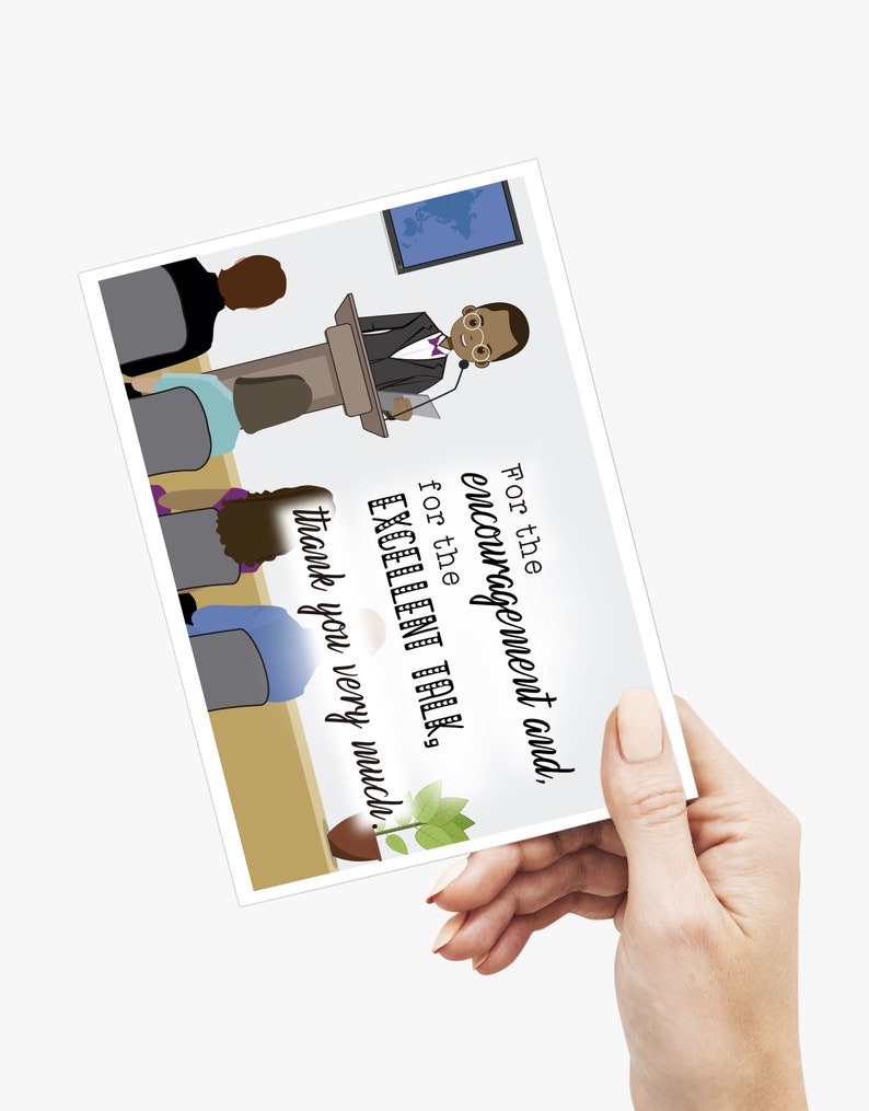JW Digital and Printable Postcard for Speakers: "thanks ...