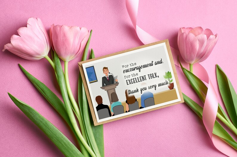 JW Digital and Printable Postcard for Speakers: "thanks ...
