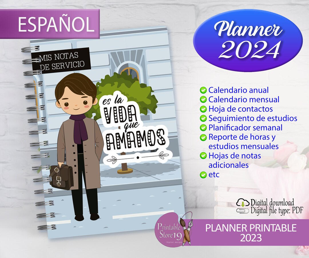 JW 2024 /planificador mis notas de servicio / Notas de - Etsy México