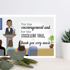 JW Digital and Printable Postcard for Speakers: "thanks ...