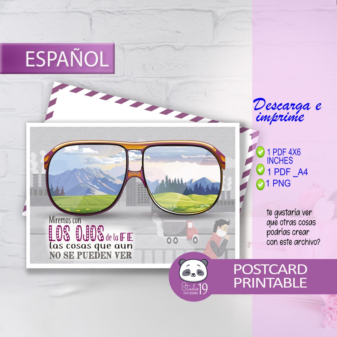 Jw Postcards Spanish "eyes of the Faith". Encouragement Postcards. - Etsy