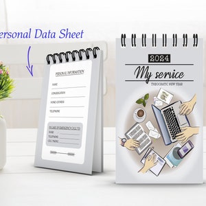 Service Year Journal 2024 Service Year Planner Jw Planner for Preaching ...