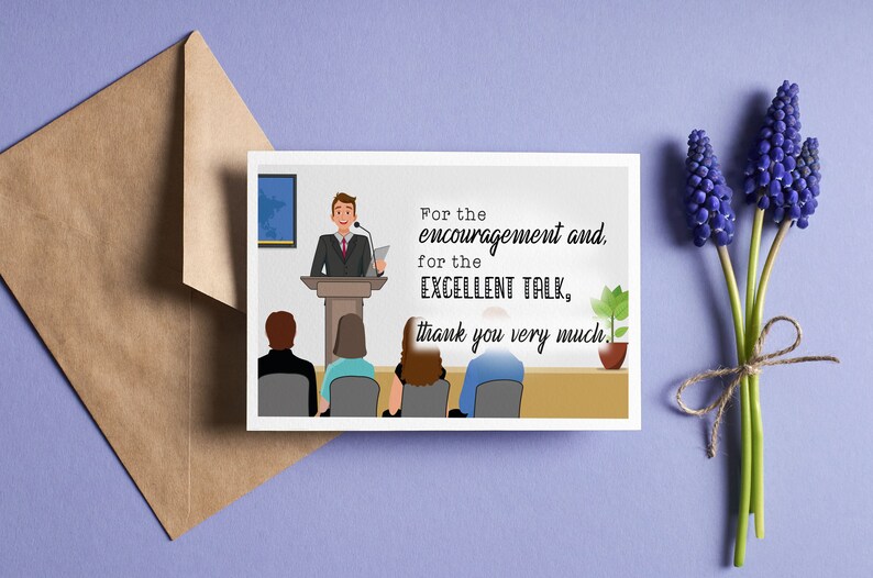 JW Digital and Printable Postcard for Speakers: "thanks ...