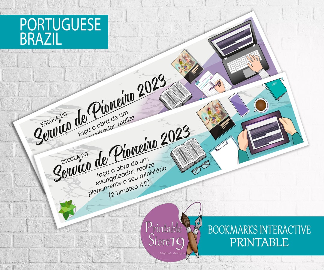 Jw Pioneer School Brazil Gifts for Pioneer School Bookmarks Printable ...