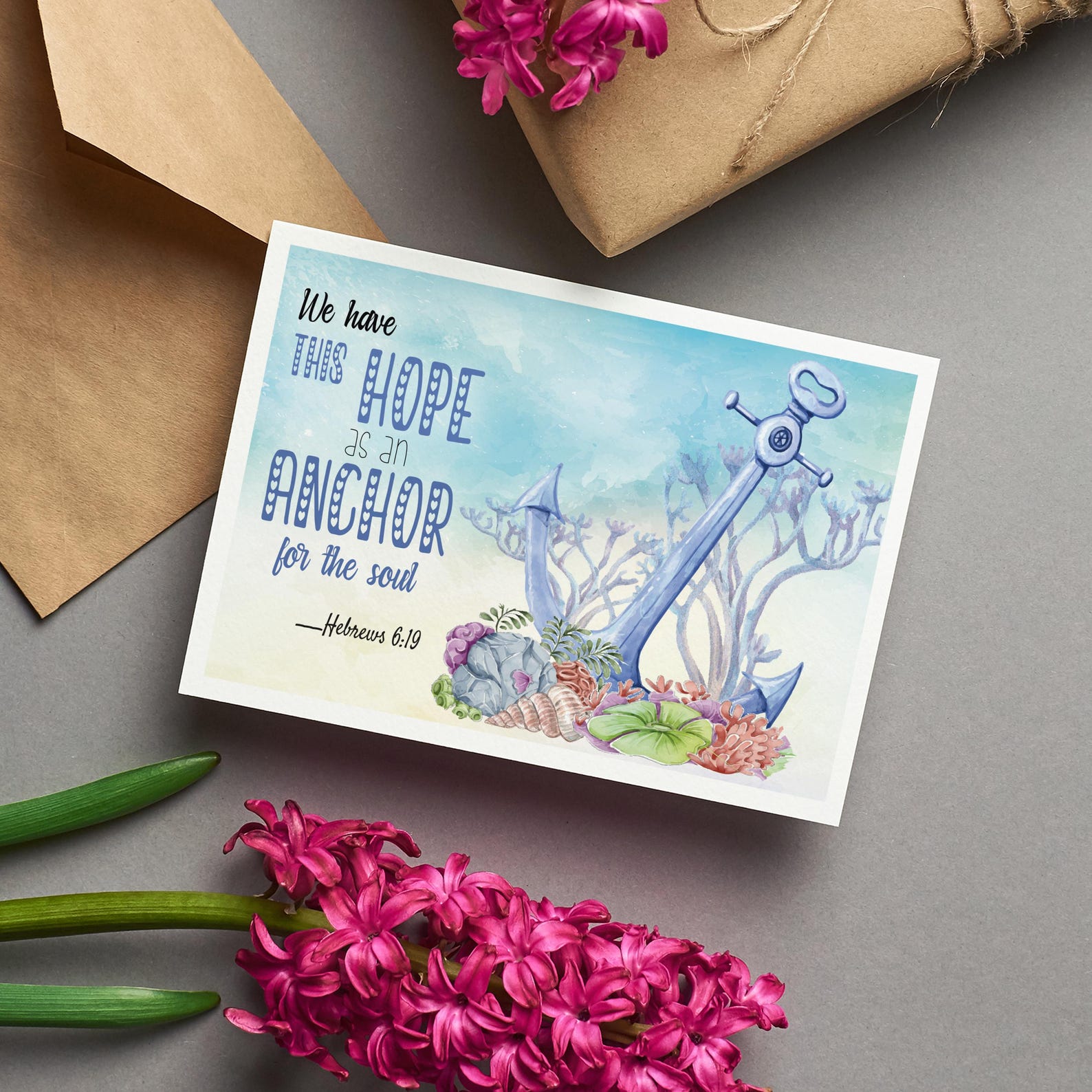 Jw Card and Postcards in English "anchor of the Soul". Encouragement ...