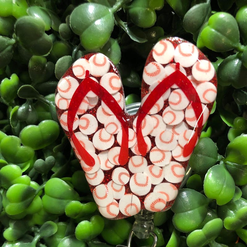 Baseball Flip Flops - Etsy