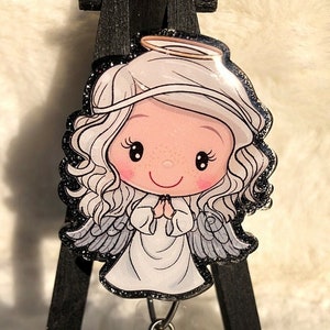 Angel Badge Reel, Cute Retractable ID Holder, Retractable Reels ...