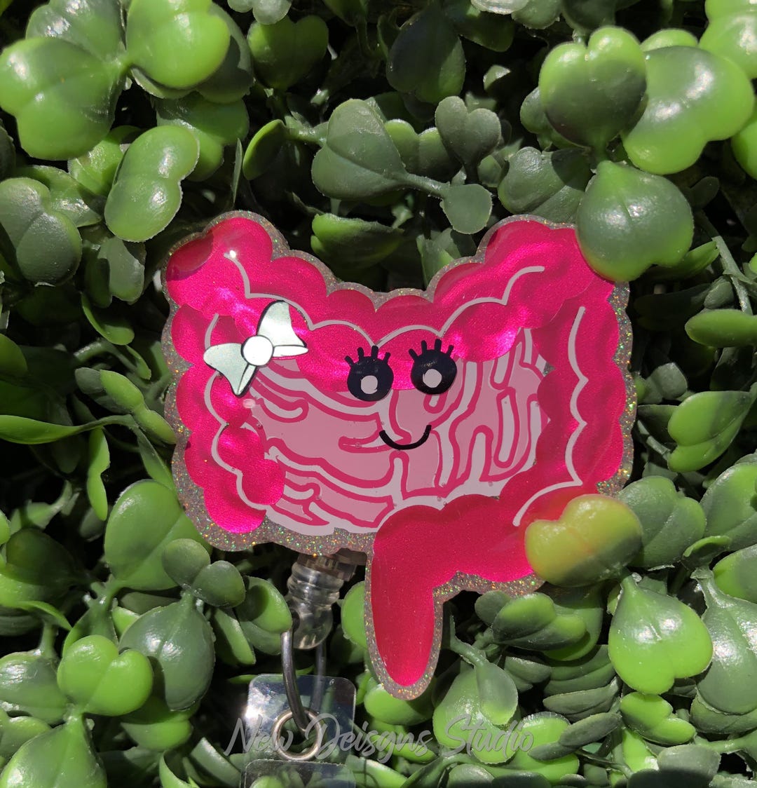Intestine Badge Reel, Gastro ID Holder, Nurse Accessories, Medical ...