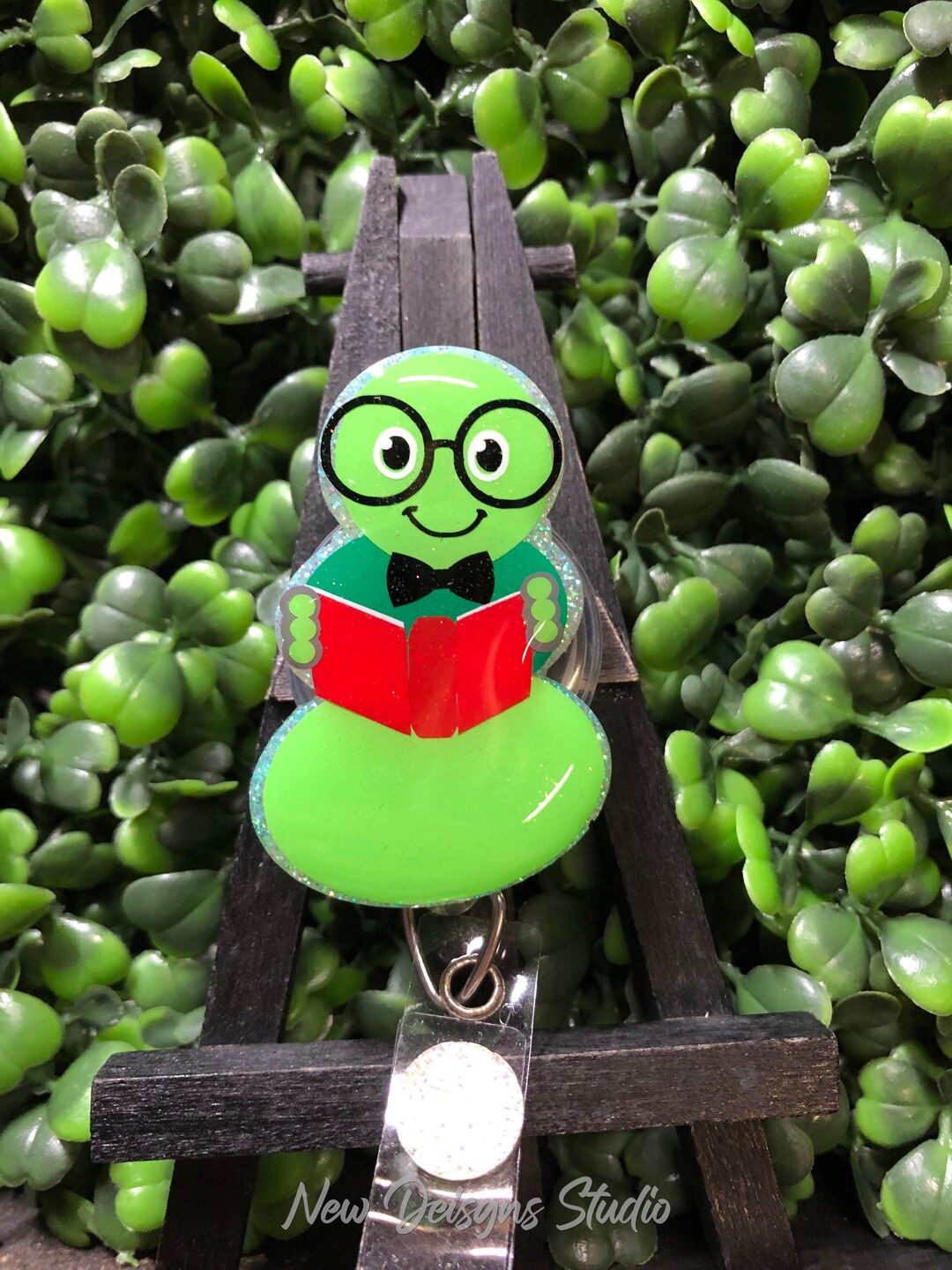 Bookworm Badge Holder, School ID Holders, Teacher ID Clips, School ...