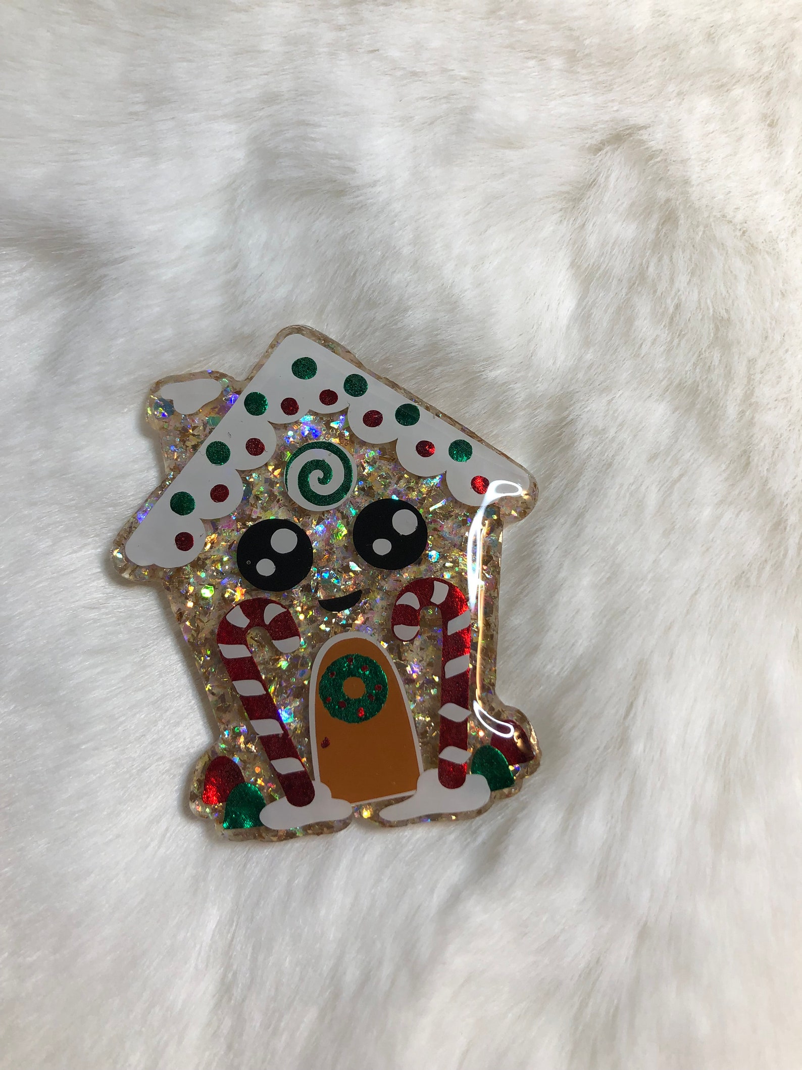 Gingerbread House Badge Reel, Medical ID Holder, Holiday Display ...