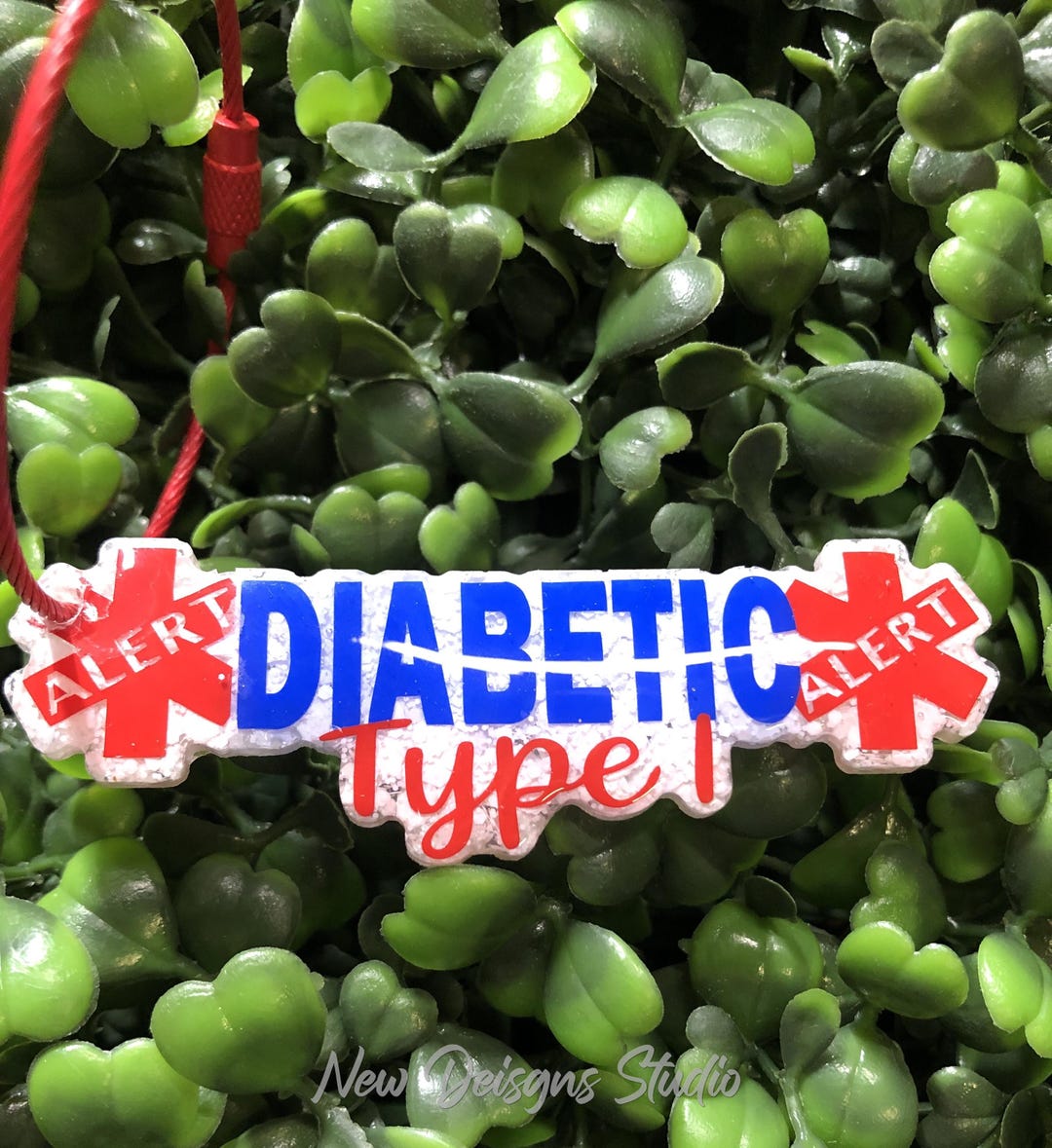 Diabetic Type 1 Alert Bag Tag, Emergency Keychain - Etsy