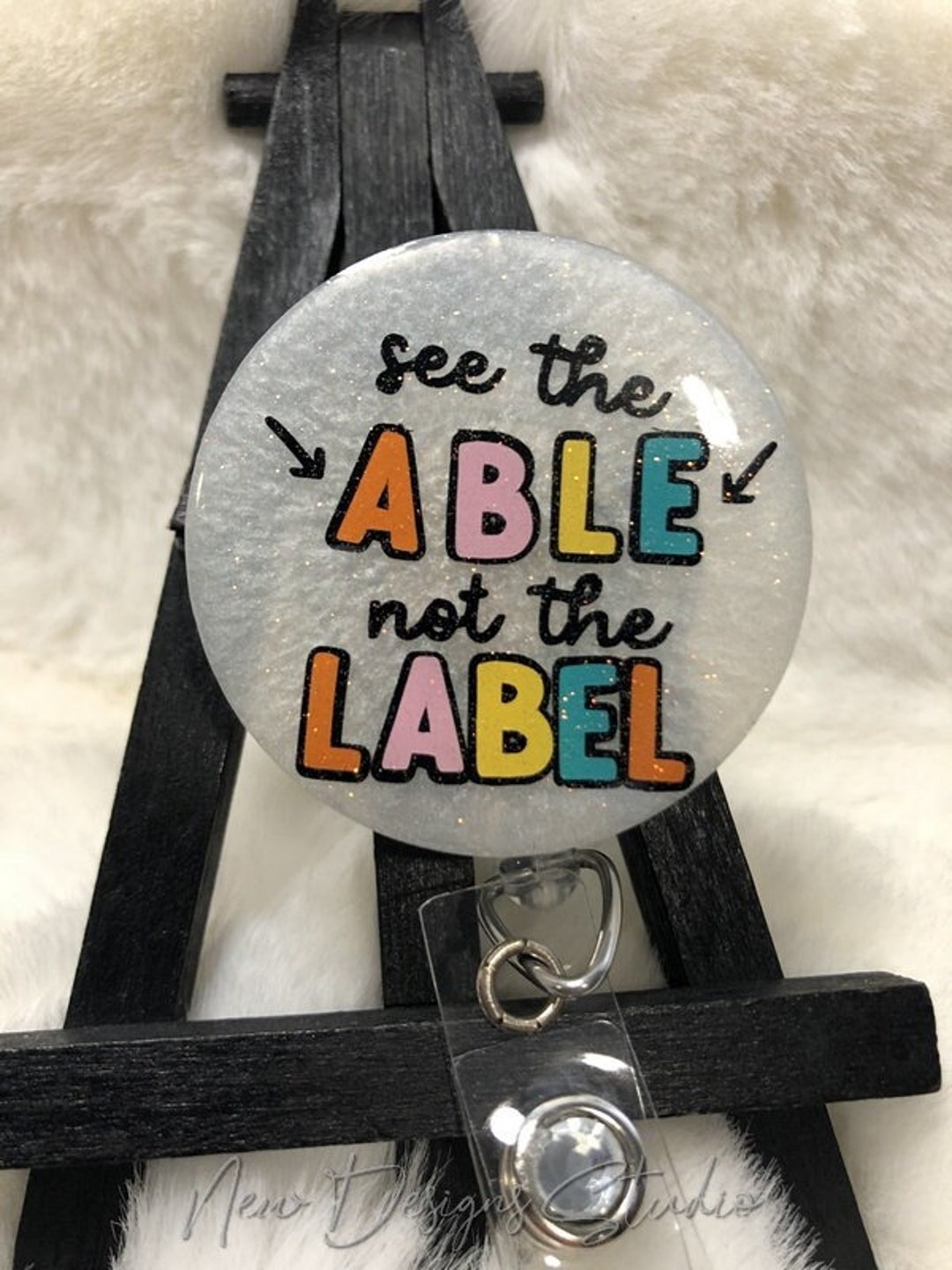 See the Able Not the Label Badge Reel, Autism Awareness, Autism Badge ...